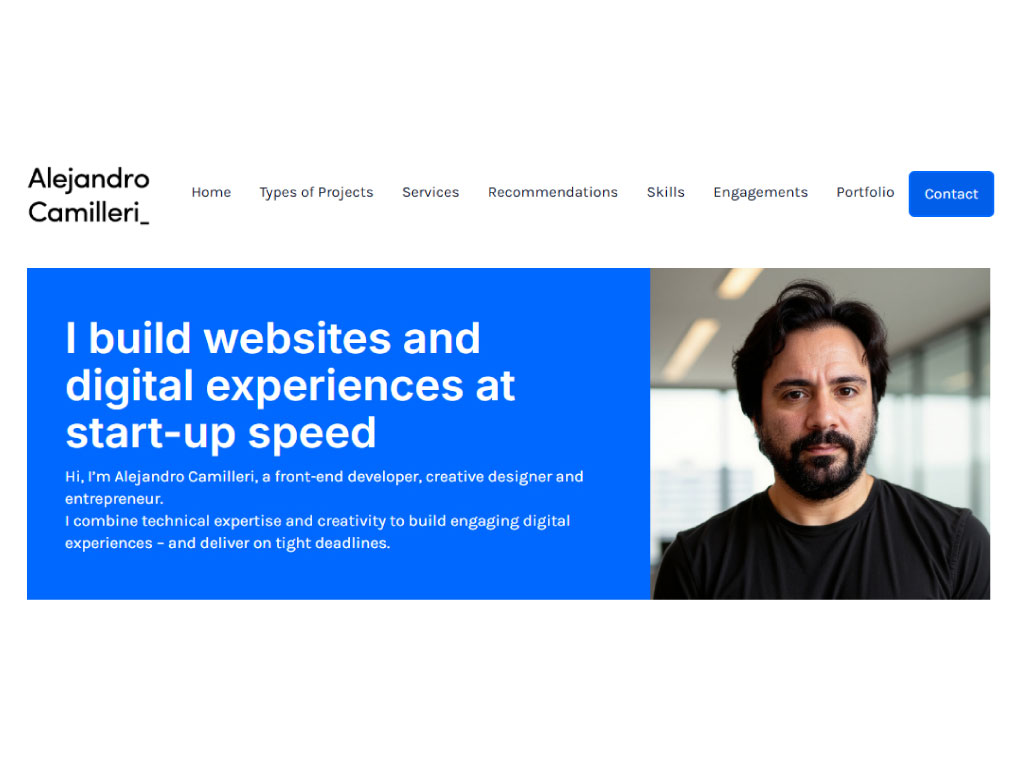 Alejandro Camilleri - Web Developer